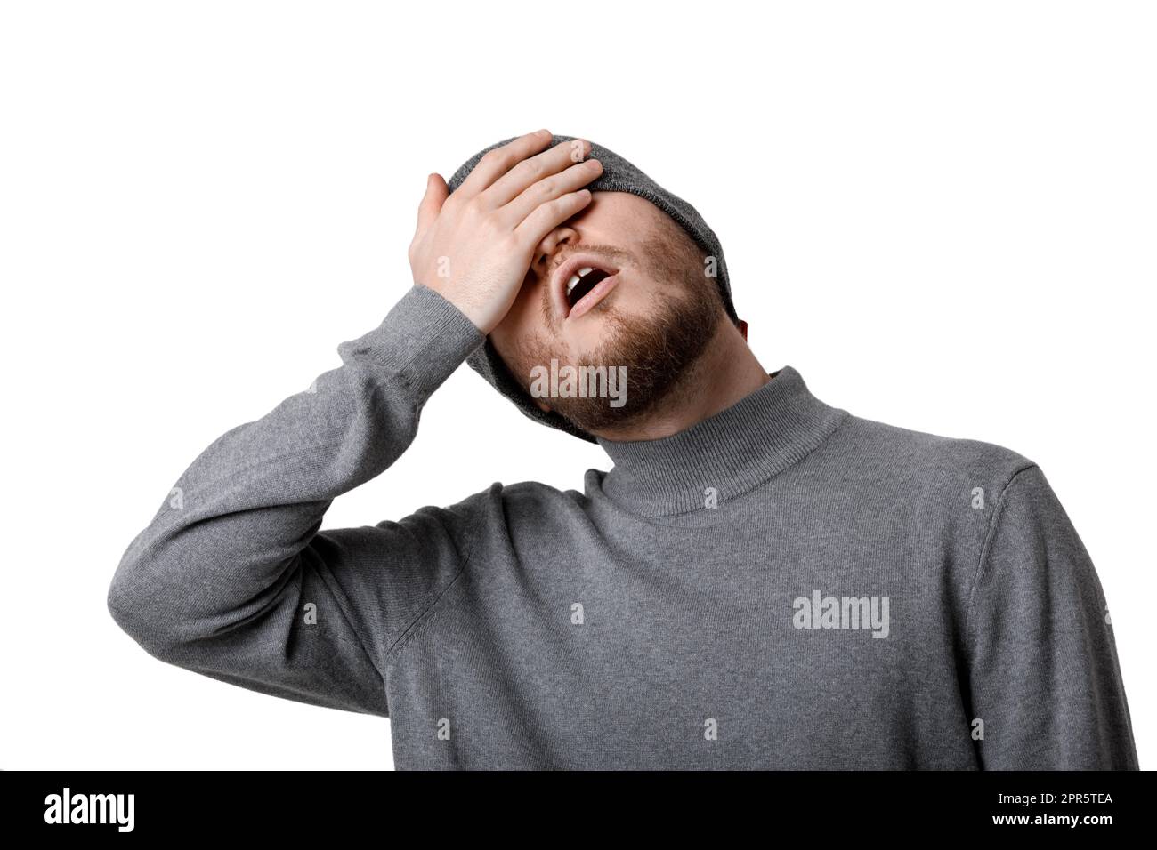 Bearded sad man hi-res stock photography and images - Alamy