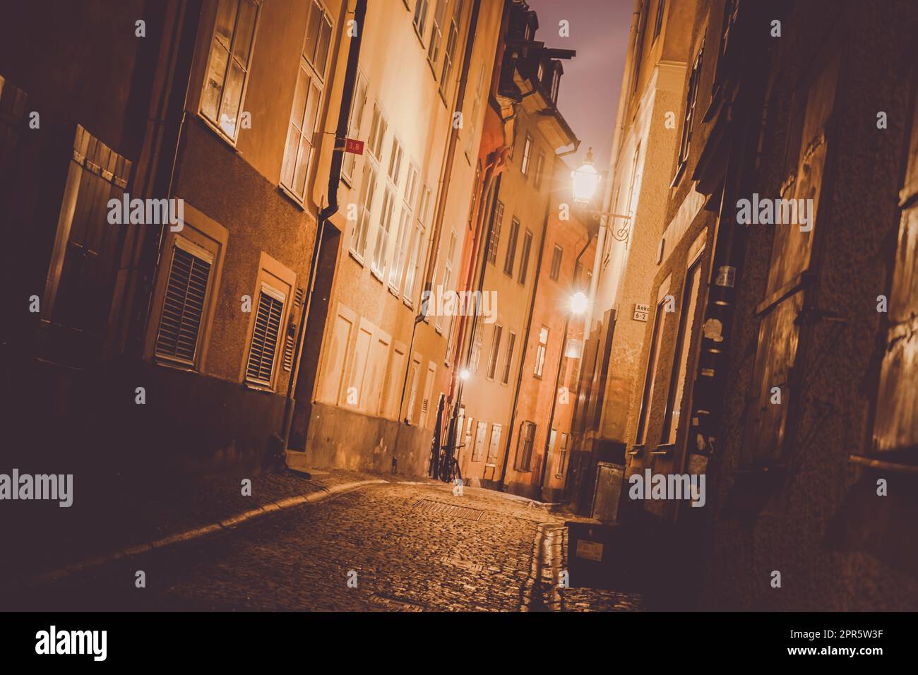 Night view of Gumla Tan Old Town Stock Photo - Alamy