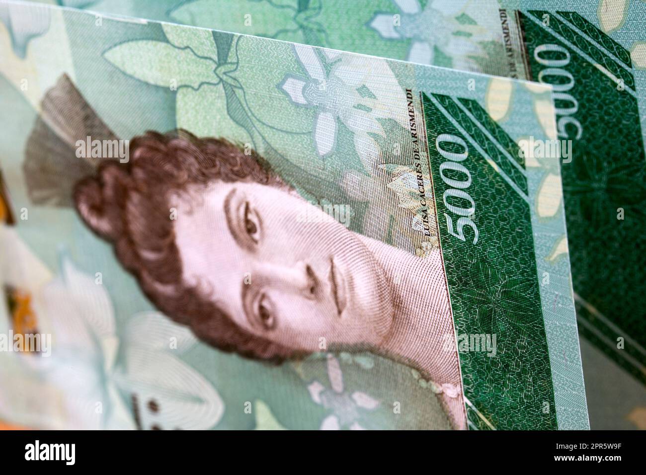 Venezuelan money - 5000 Bolivares - a background Stock Photo - Alamy