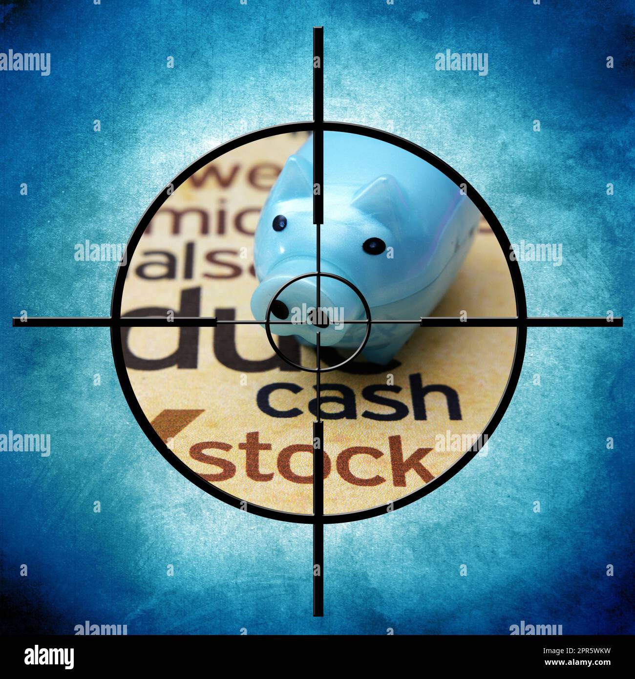Cash stock target Stock Photo - Alamy