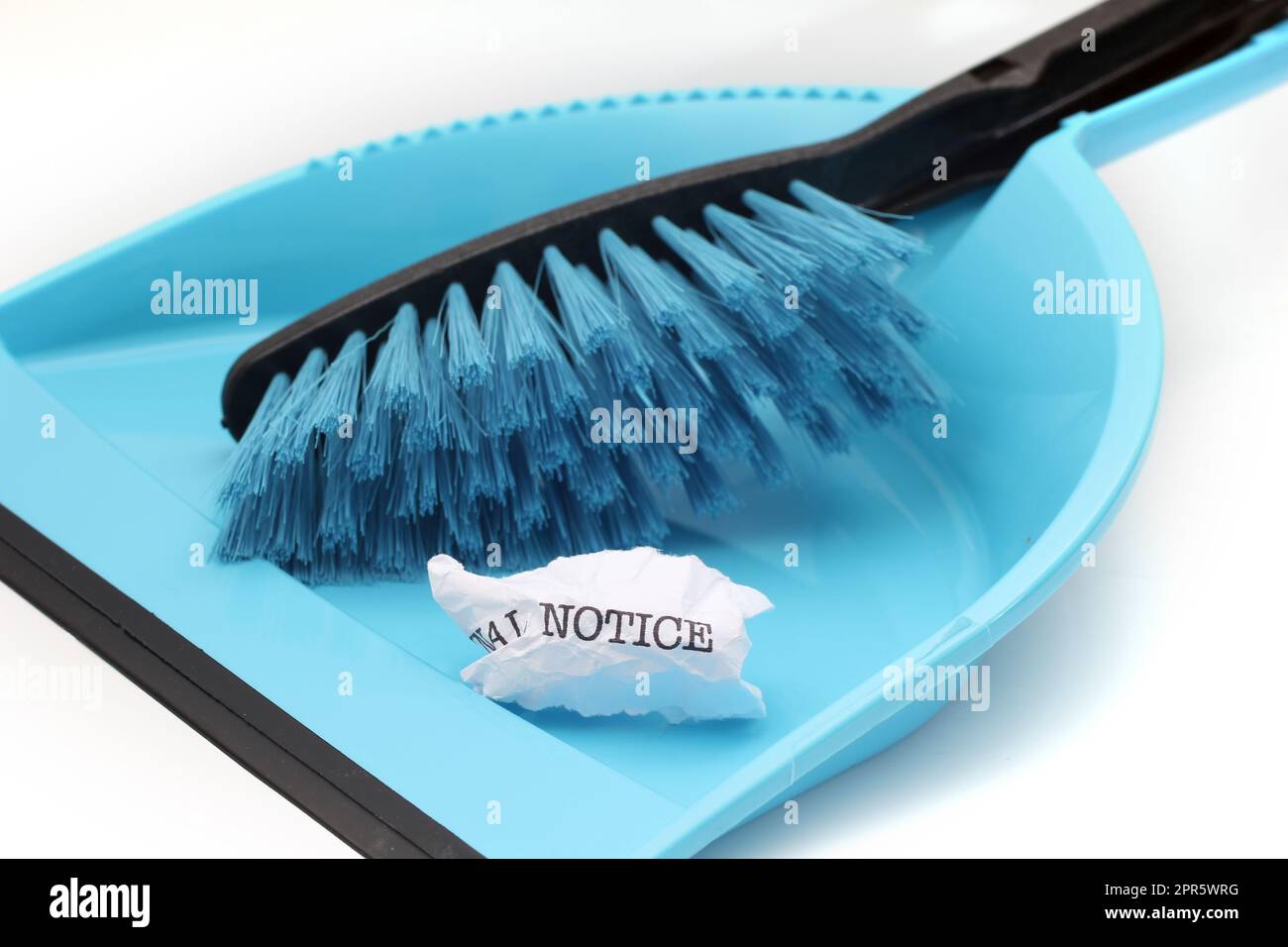 Notice trash concept Stock Photo - Alamy