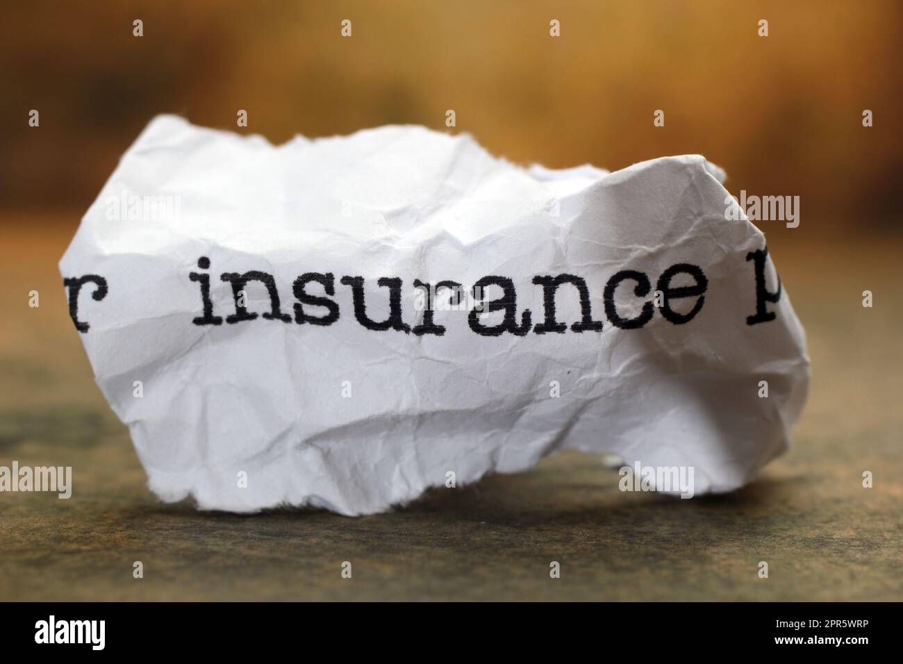 Insurance trash concept Stock Photo - Alamy