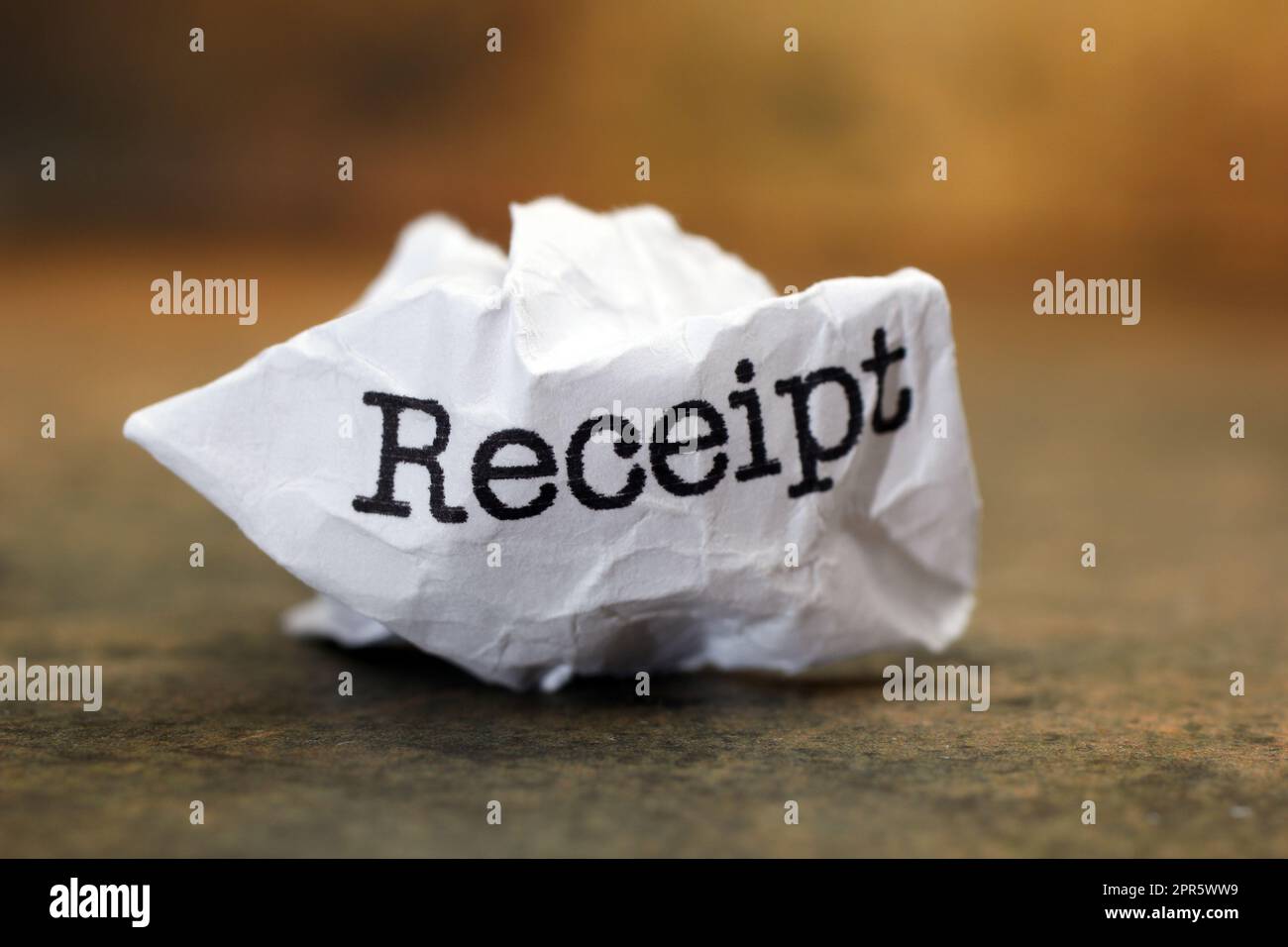 Crumpled receipt hi-res stock photography and images - Alamy