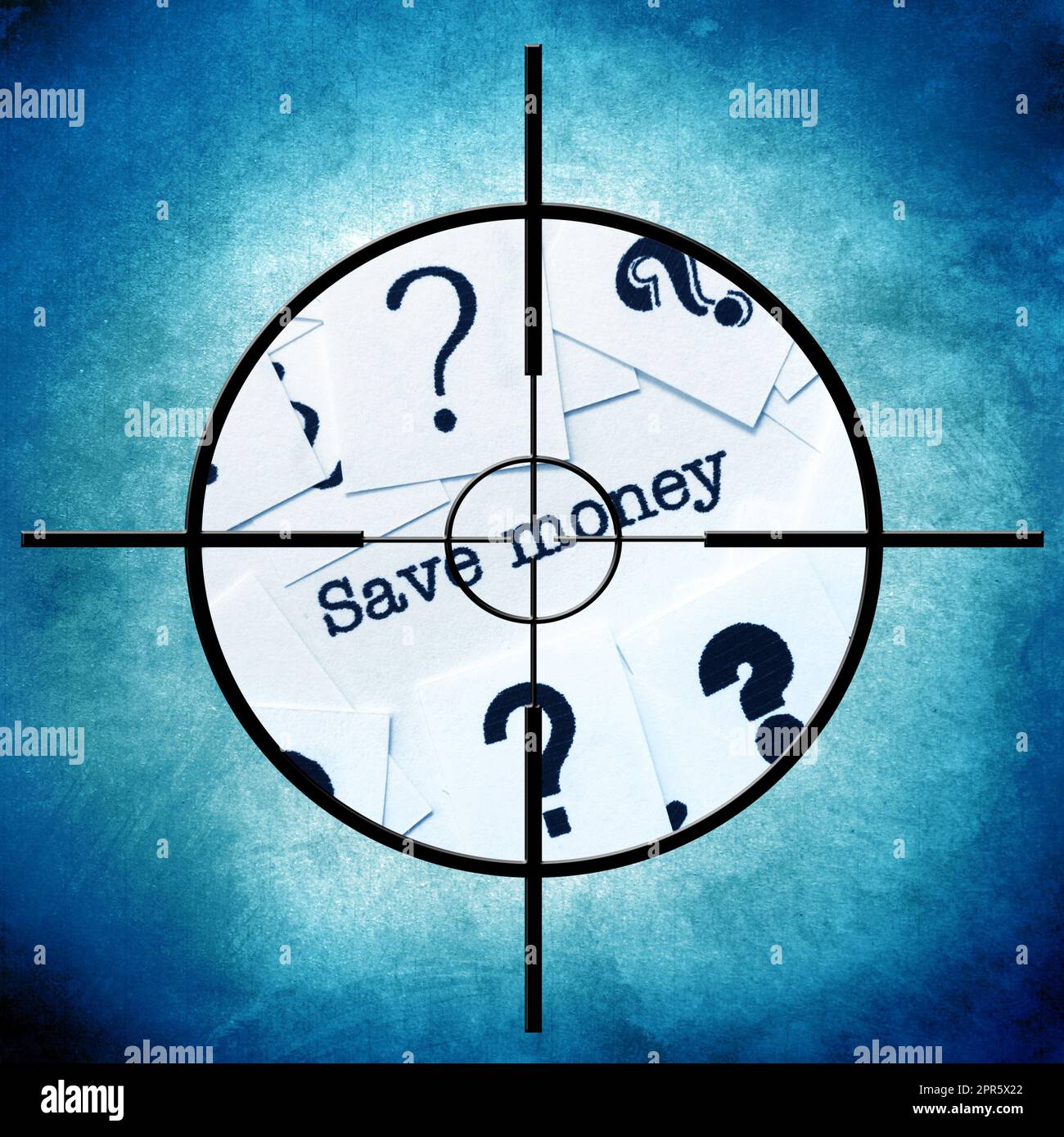 Save money target Stock Photo - Alamy