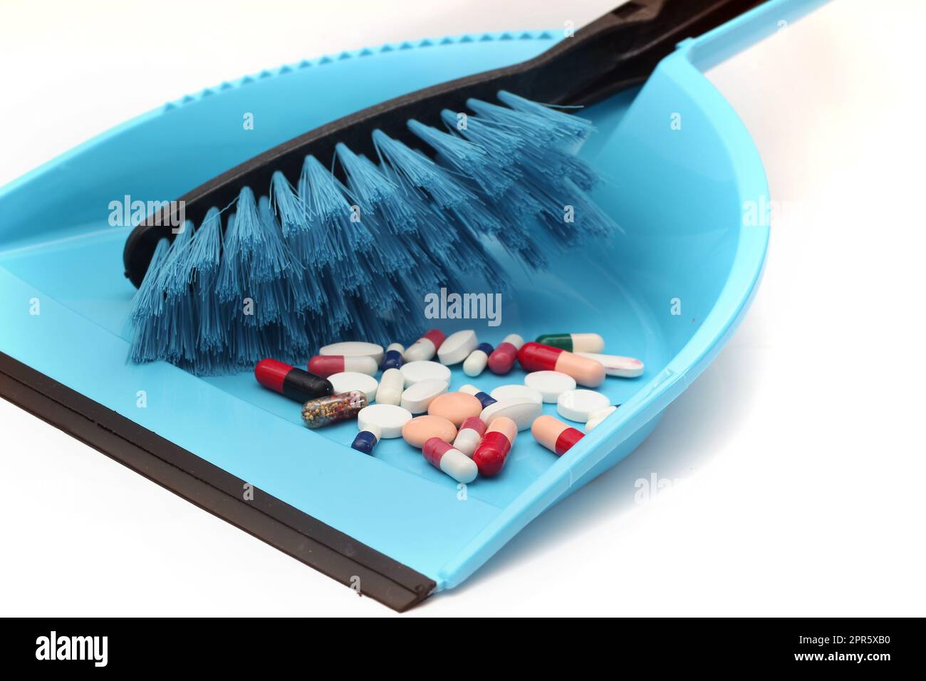 Pills trash concept Stock Photo - Alamy