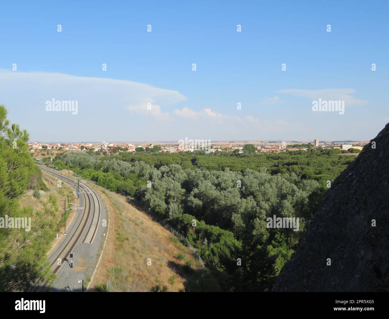 Train road background hi-res stock photography and images - Alamy