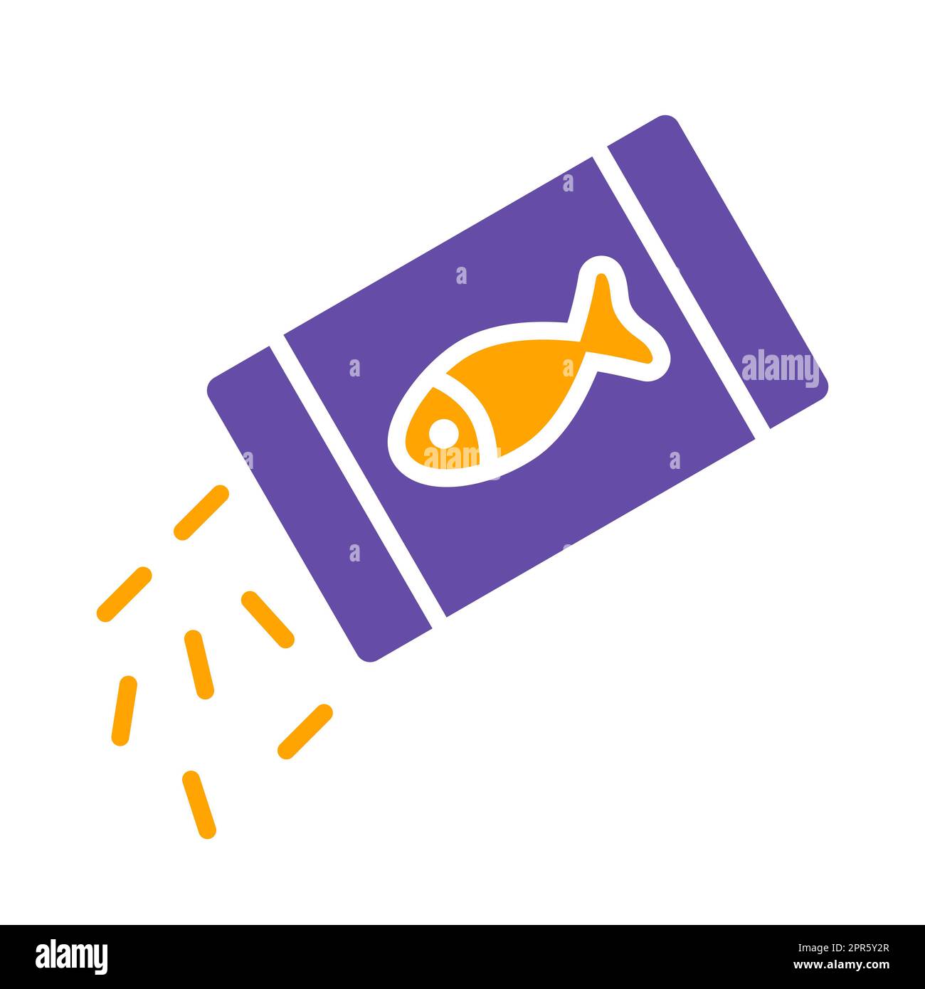Pet fish feed vector icon. Pet animal sign. Graph symbol for pet and ...