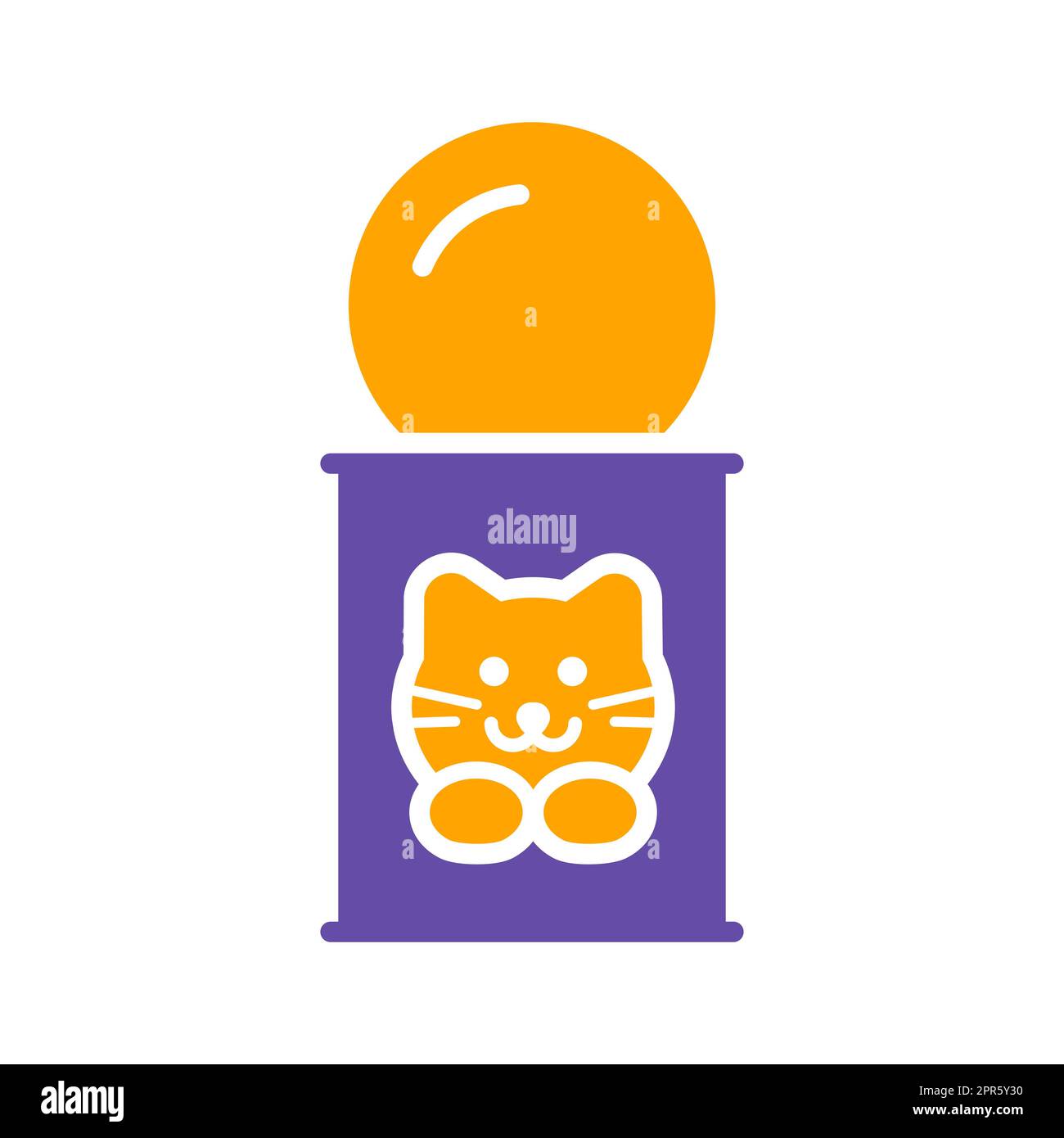 Pet cat food can vector icon. Pet animal sign. Graph symbol for pet and ...