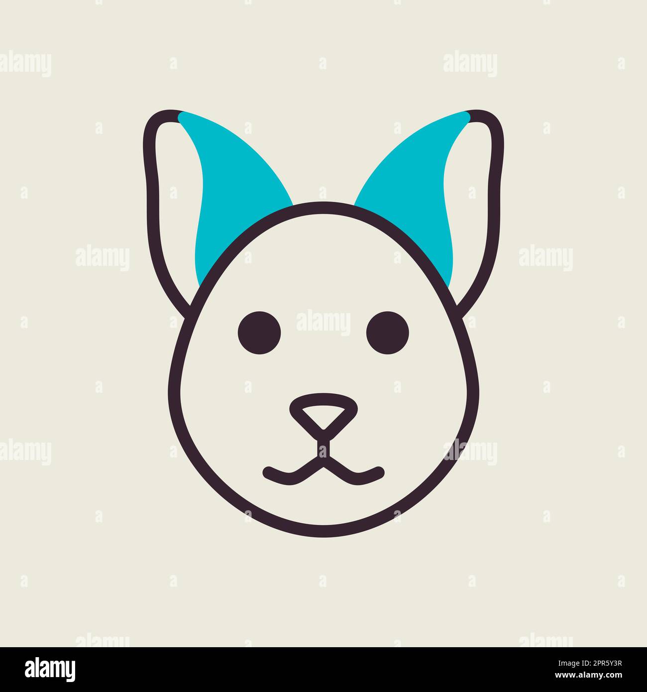 Cat icon. Farm animal vector illustration. Agriculture sign. Graph ...