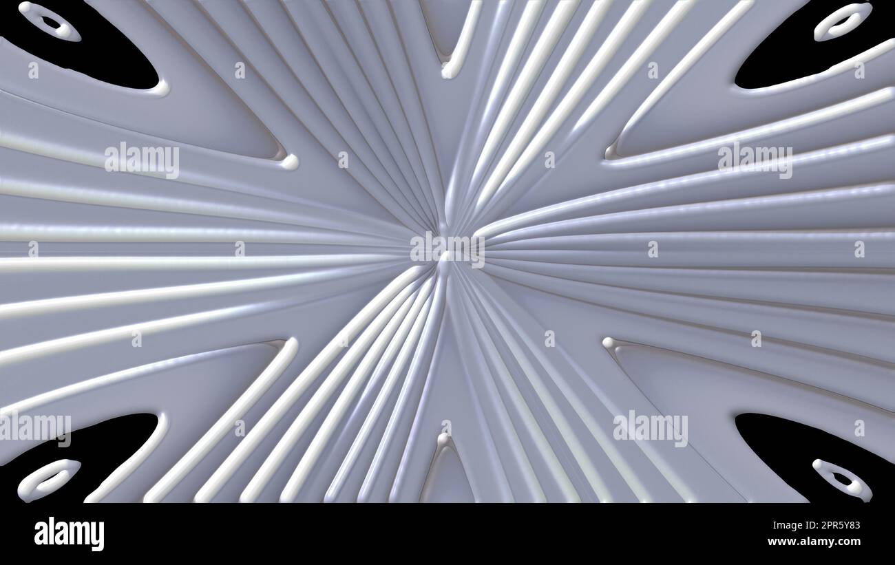 Rotating white shapes hi-res stock photography and images - Alamy