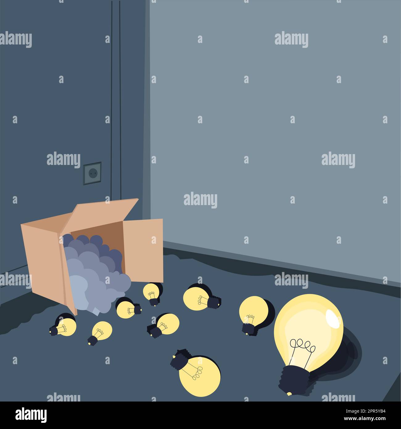 Dim lighting room Stock Vector Images - Alamy