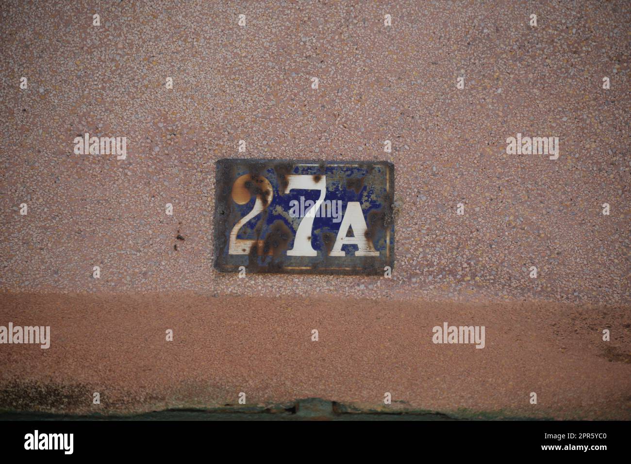 number 27A on a house in Lisbon - Lisboa - the capital of Portugal ...