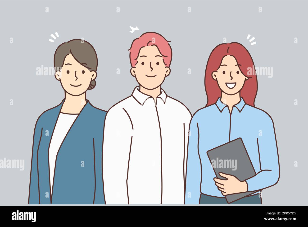 Diverse team professional businesspeople Stock Vector Images - Alamy