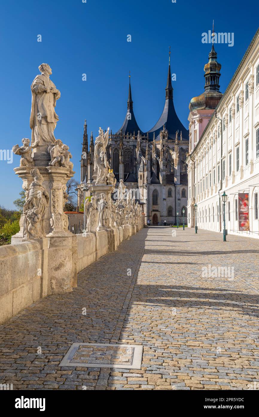 St. Barbara's Church in Kutna Hora, UNESCO site, Czech Republic Stock ...