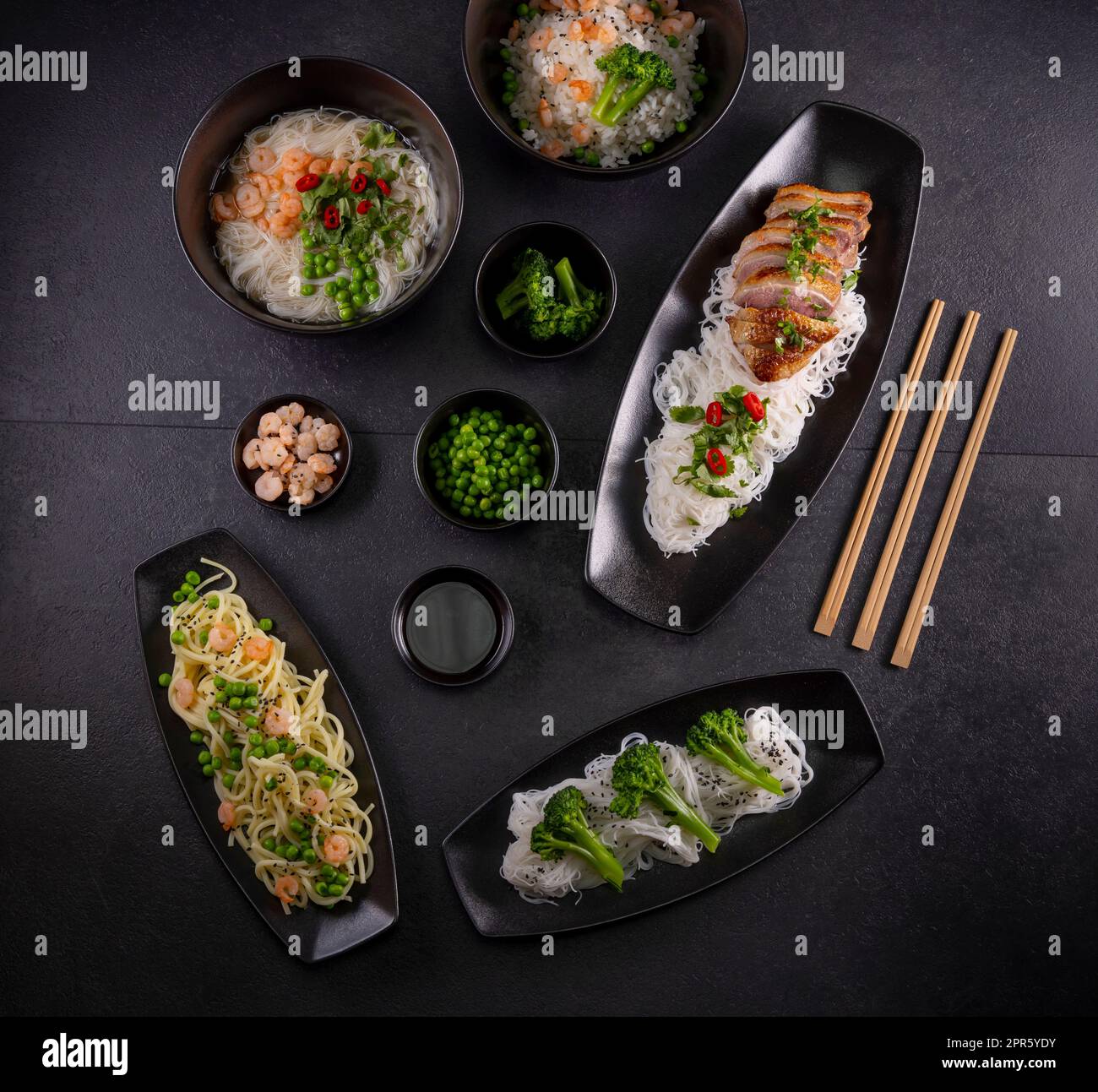 Various types asian noodles hi-res stock photography and images - Alamy
