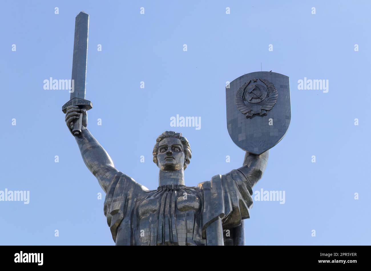Rodina Mat - Ukrainian Motherland monument in Kiev - Ukraine Stock ...
