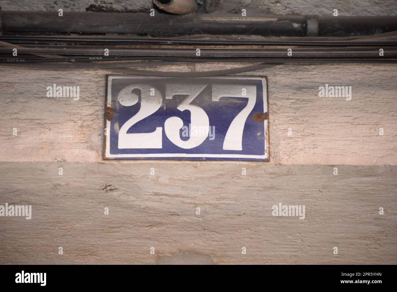 number 237 on a house in Lisbon - Lisboa - the capital of Portugal ...