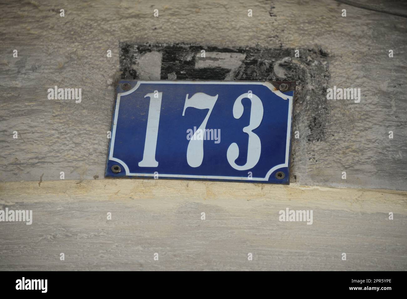 number 173 on a house in Lisbon - Lisboa - the capital of Portugal ...