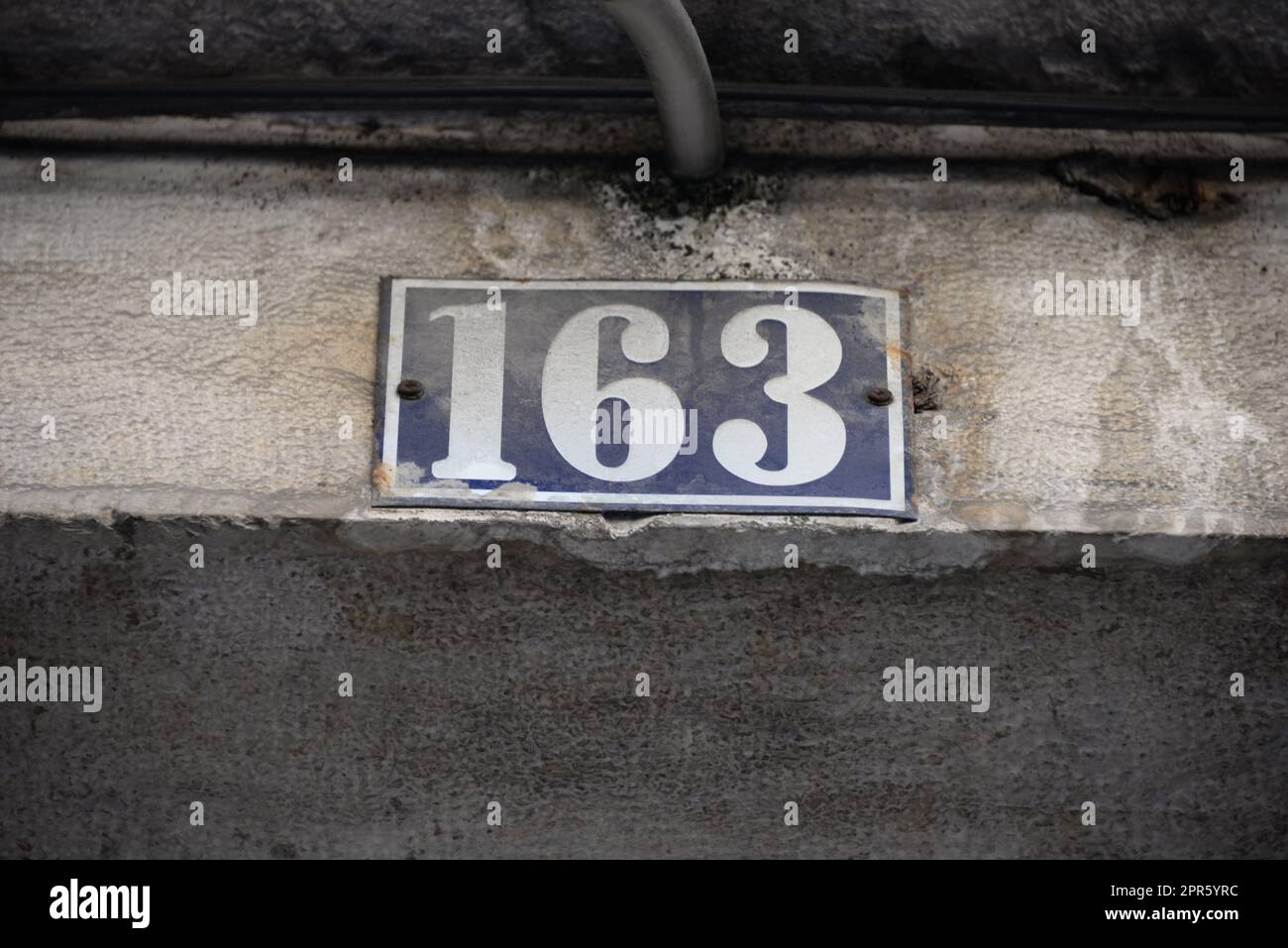 number 163 on a house in Lisbon - Lisboa - the capital of Portugal ...