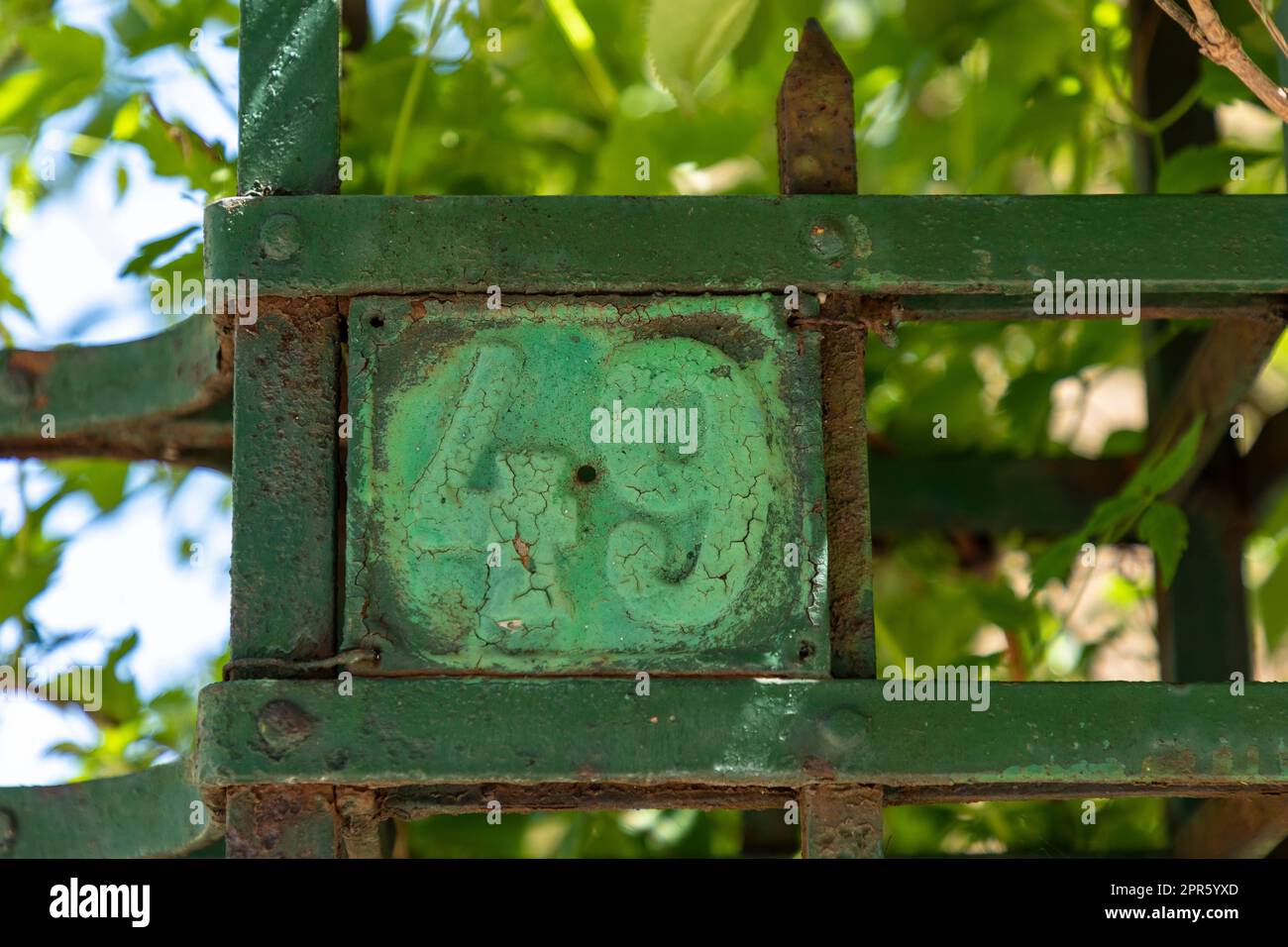 House numbers in different styles and colors (concept for real estate ...