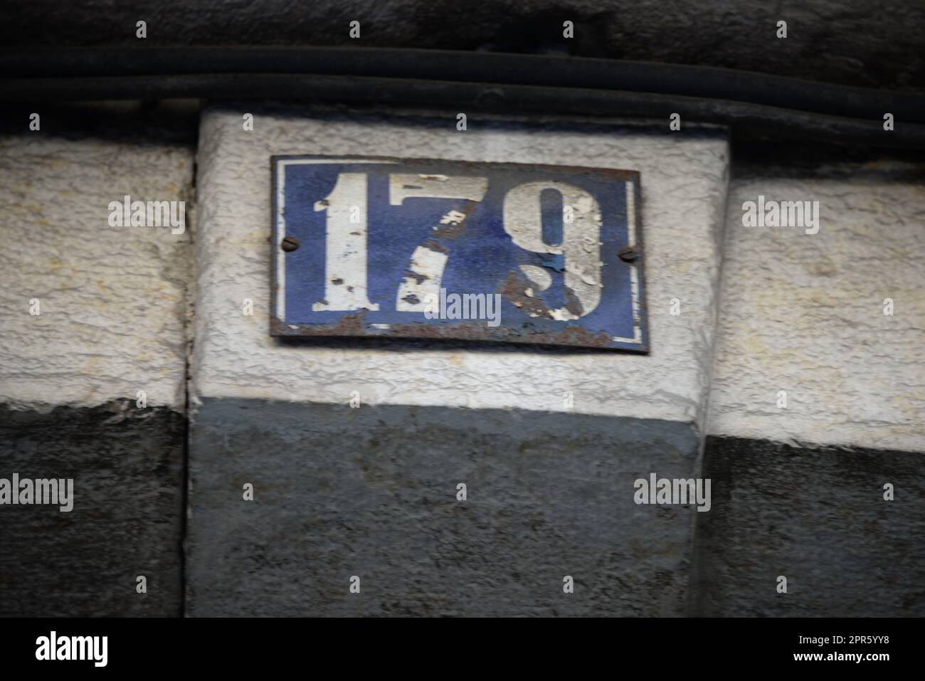 number 179 on a house in Lisbon - Lisboa - the capital of Portugal ...