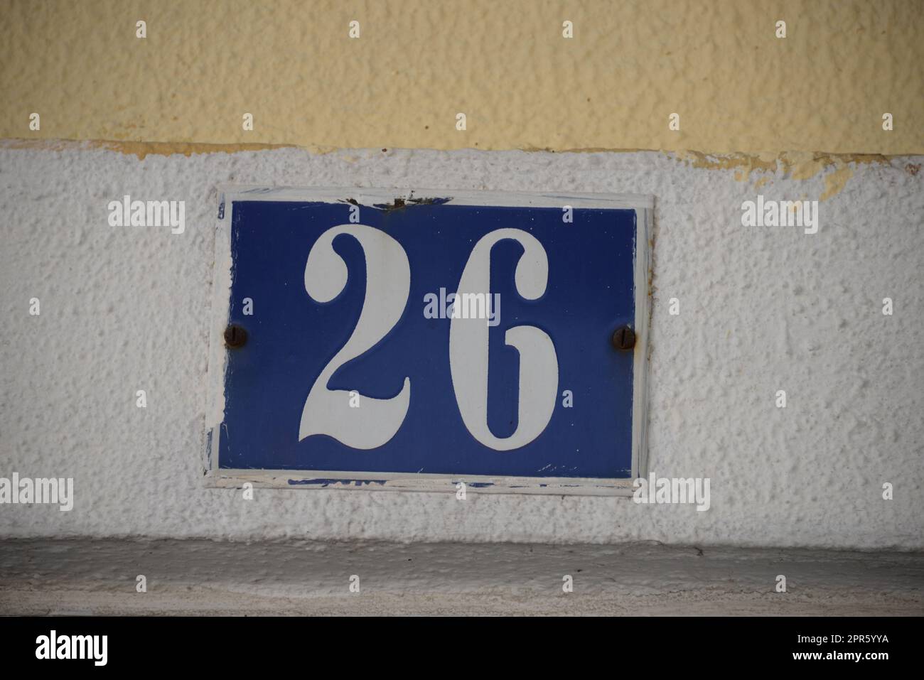 number 26 on a house in Lisbon - Lisboa - the capital of Portugal ...