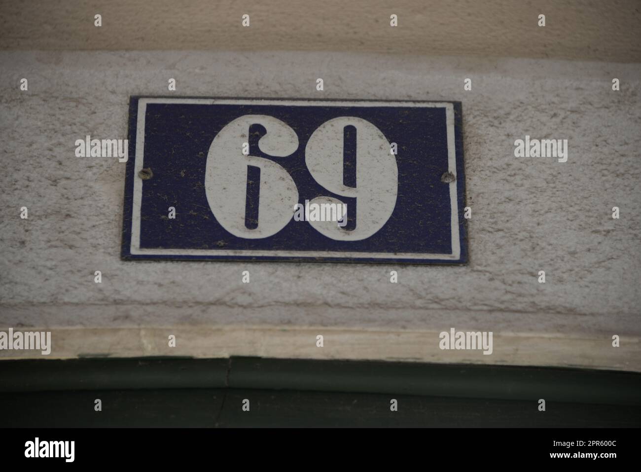 number 69 on a house in Lisbon - Lisboa - the capital of Portugal ...