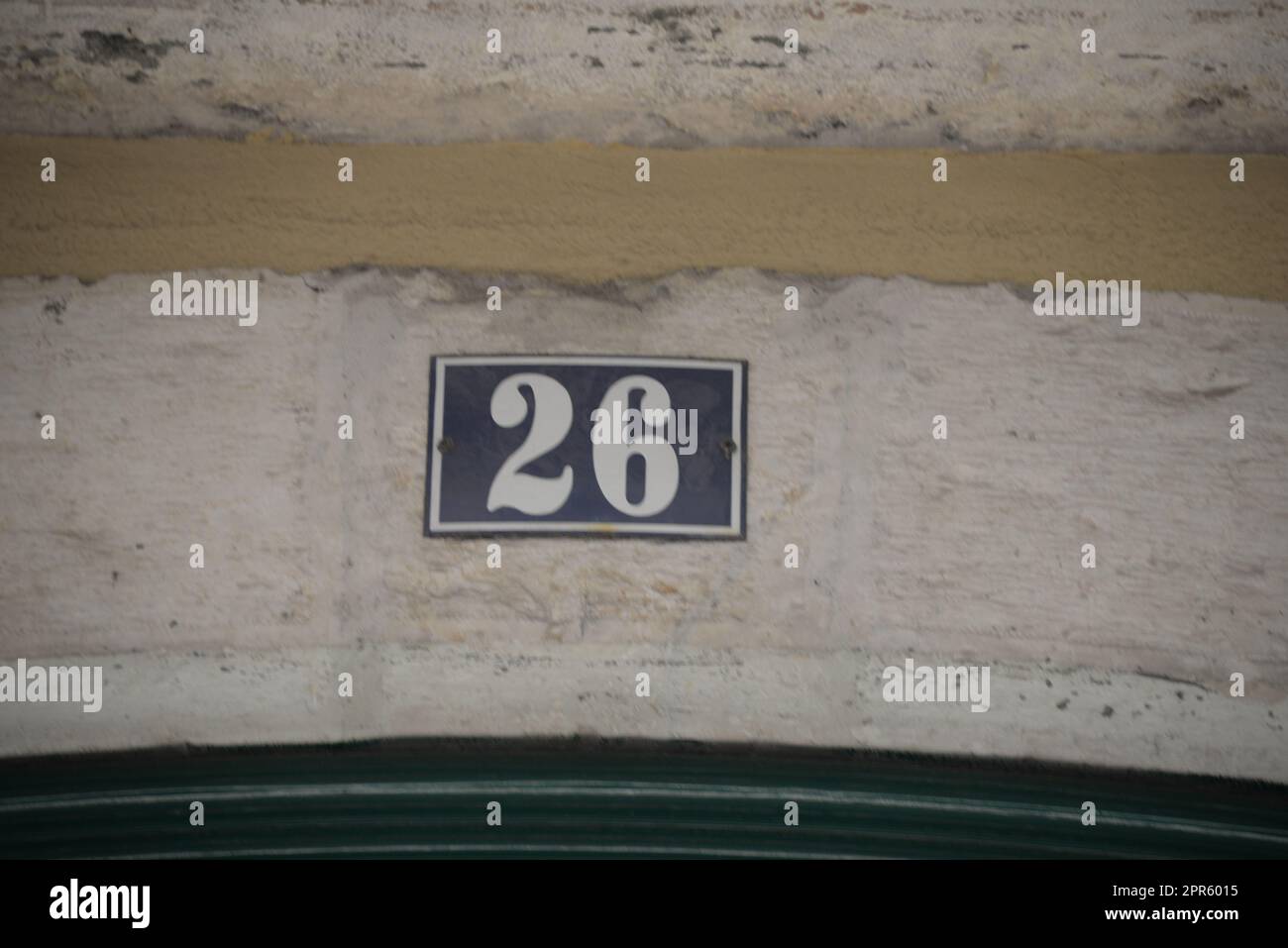 number 26 on a house in Lisbon - Lisboa - the capital of Portugal ...
