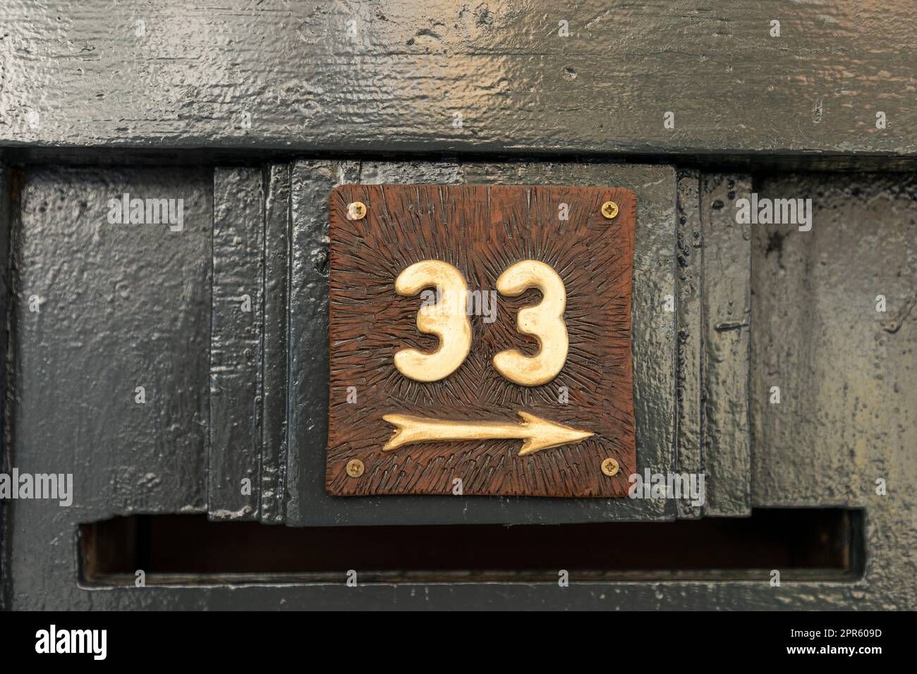 House numbers in different styles and colors (concept for real estate ...