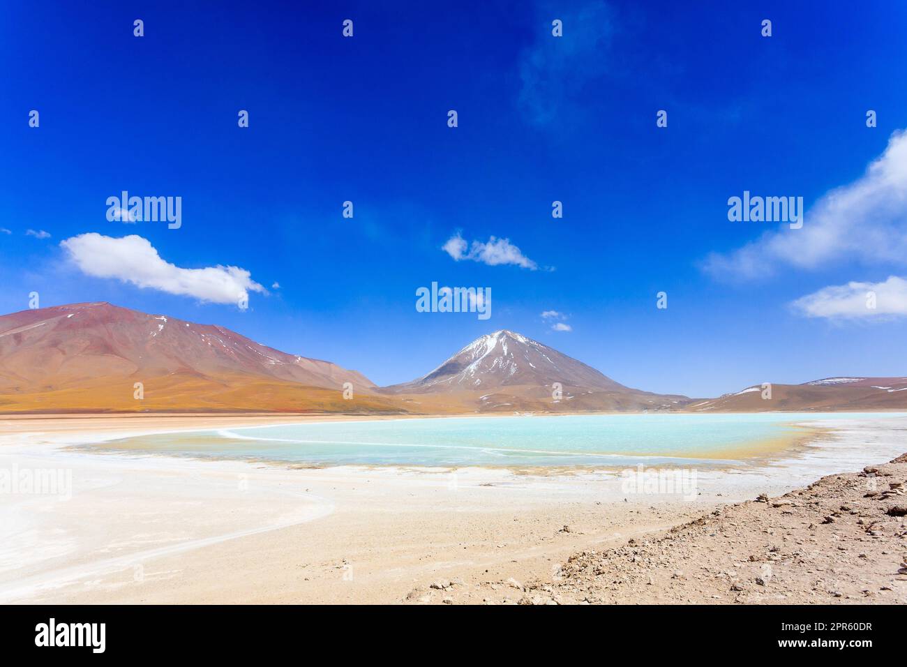 The green Laguna Verde,Bolivia Stock Photo - Alamy