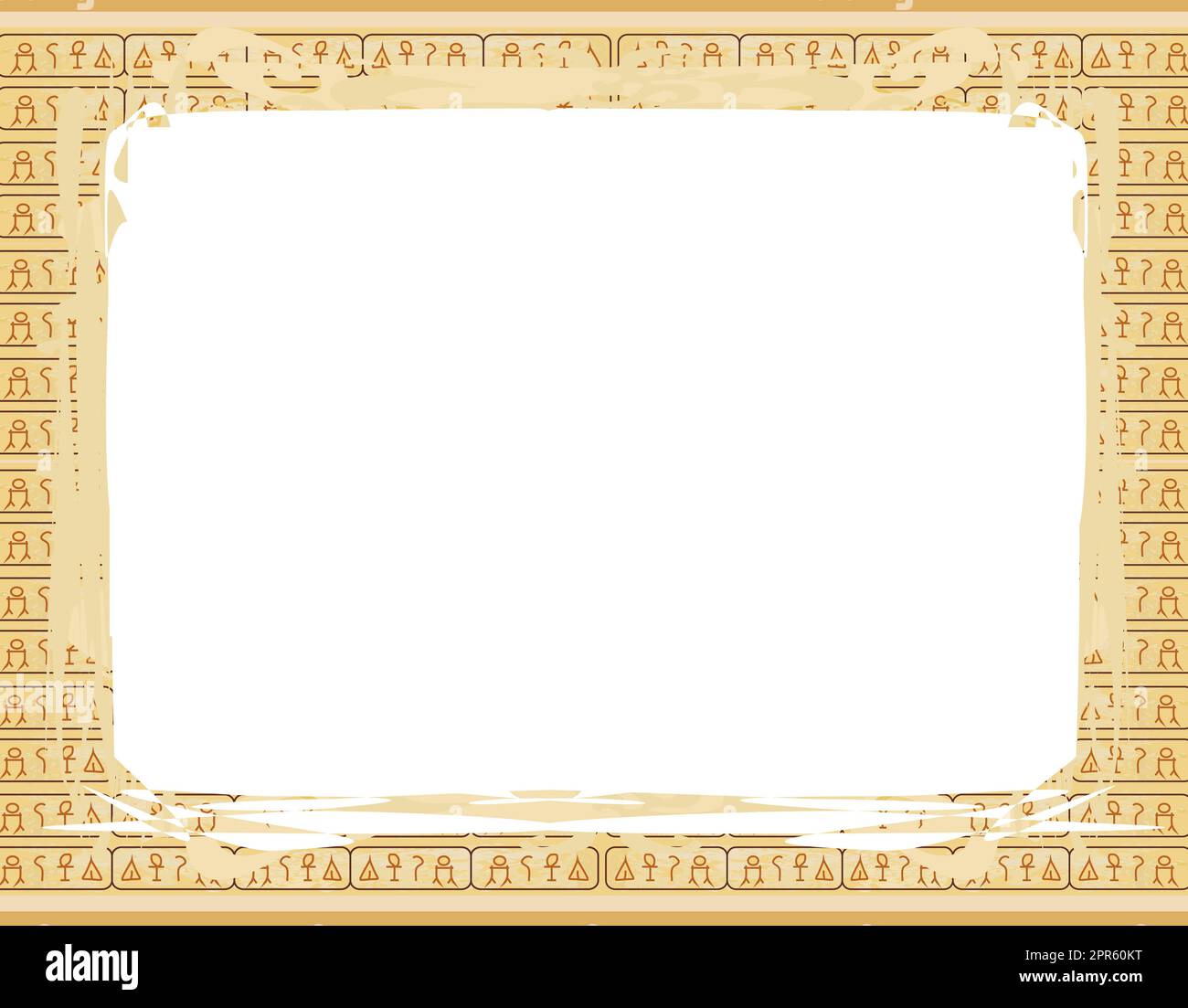 abstract grunge frame with hieroglyphs in the background Stock Photo ...