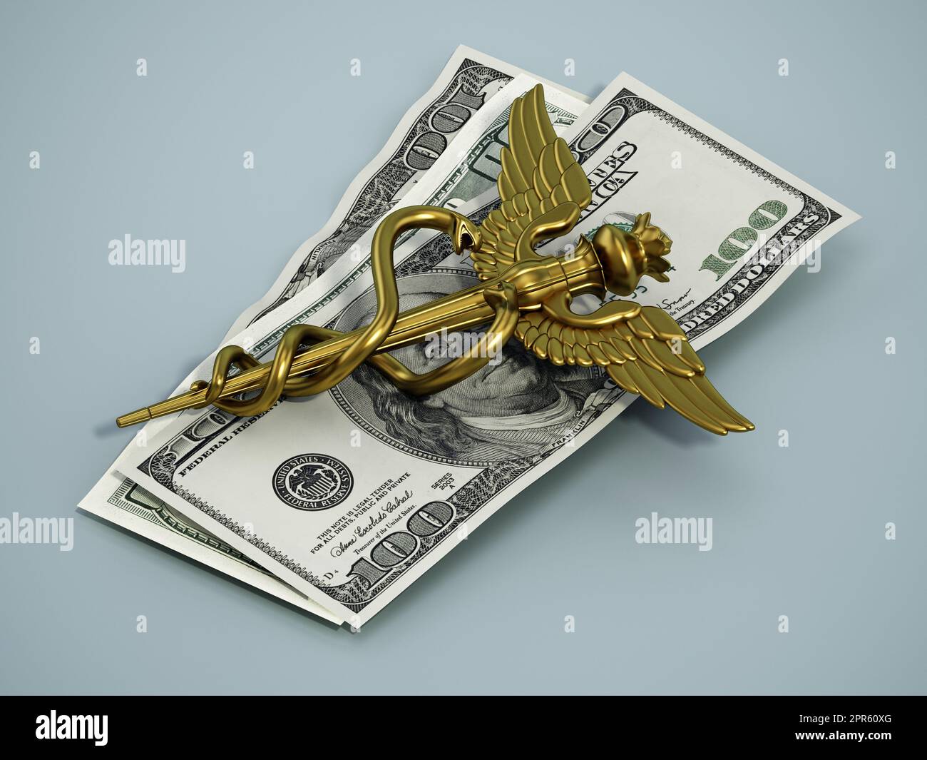 Dollar caduceus medical hi-res stock photography and images - Alamy