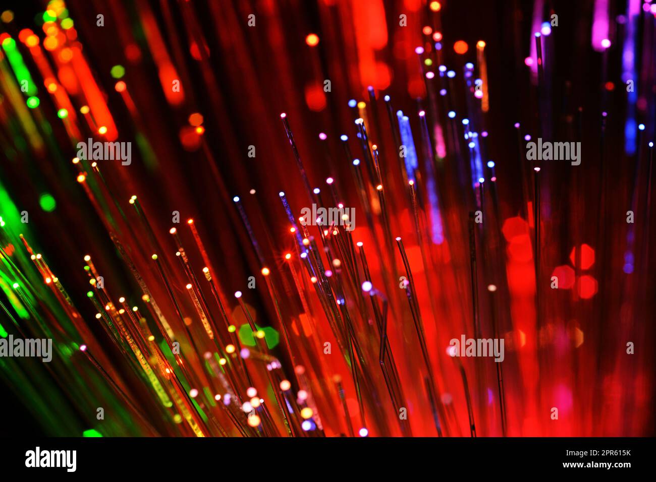 Close up fiber optic cables hi-res stock photography and images - Alamy