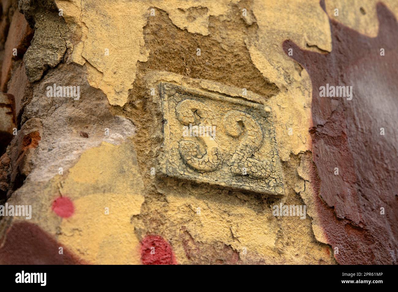 House numbers in different styles and colors (concept for real estate ...