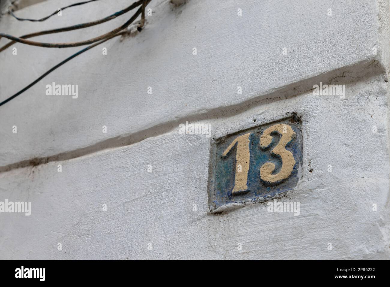 House numbers in different styles and colors (concept for real estate ...