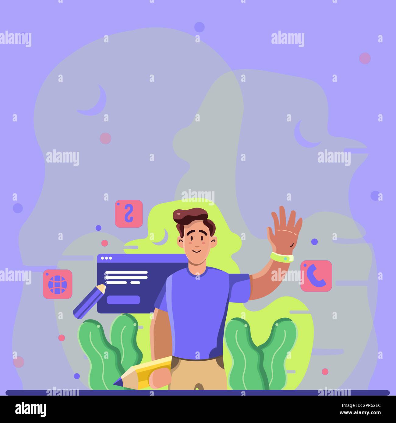 Businessman Holding Tablet And Pen Drawing Box With Graphs By Arrows ...