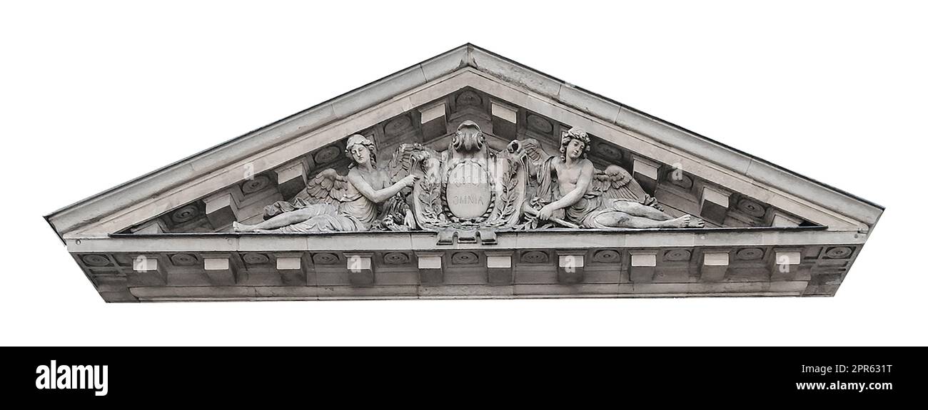 Isolated on white neoclassical cornise architectural detail photo Stock ...