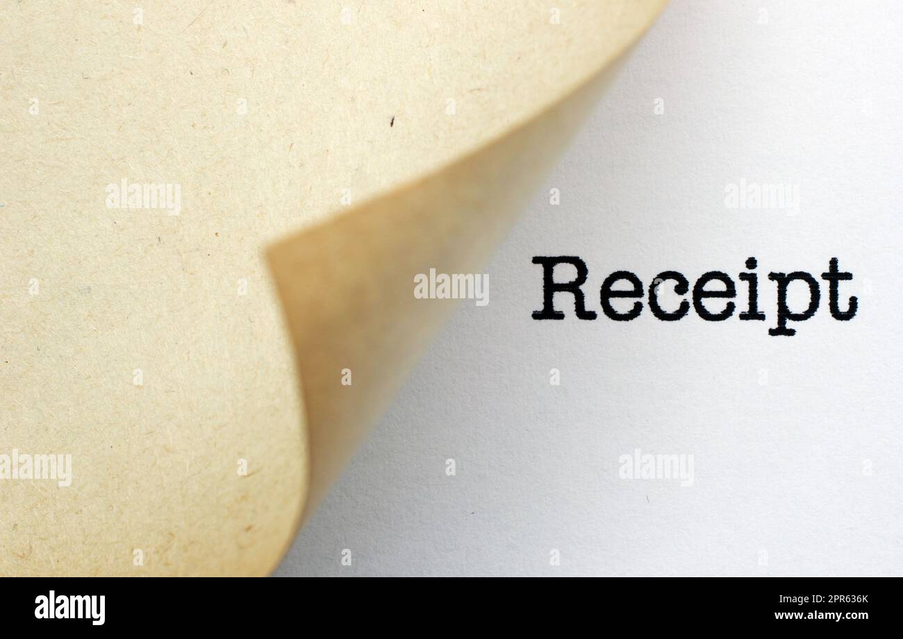 Tax receipt hi-res stock photography and images - Alamy