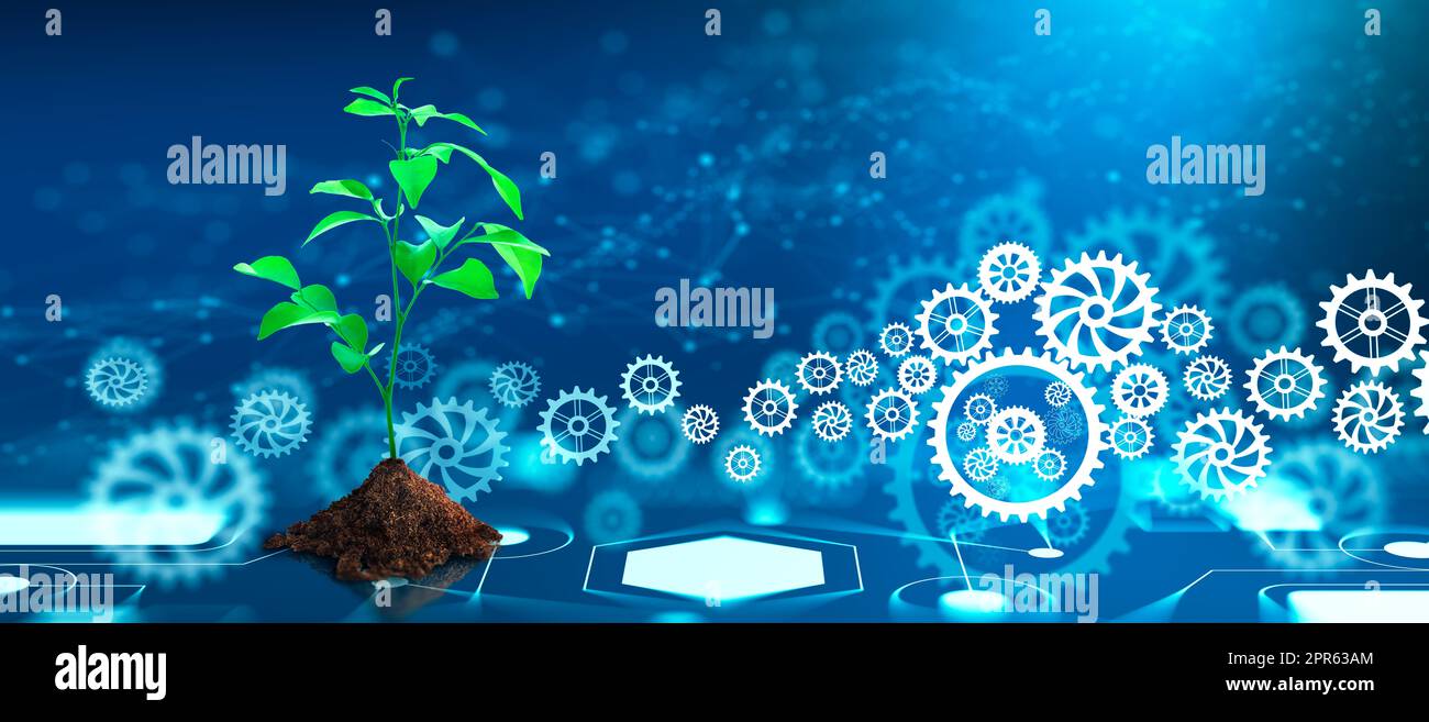Biotechnology, Biology, Ecology and Modern technology Concept Stock ...