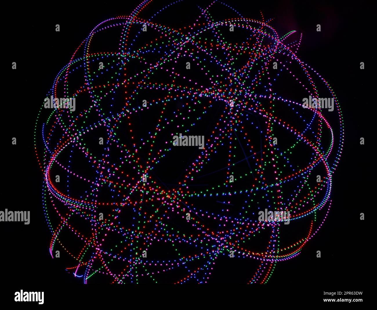 spectacular colored lights with geometric shapes special effects Stock ...