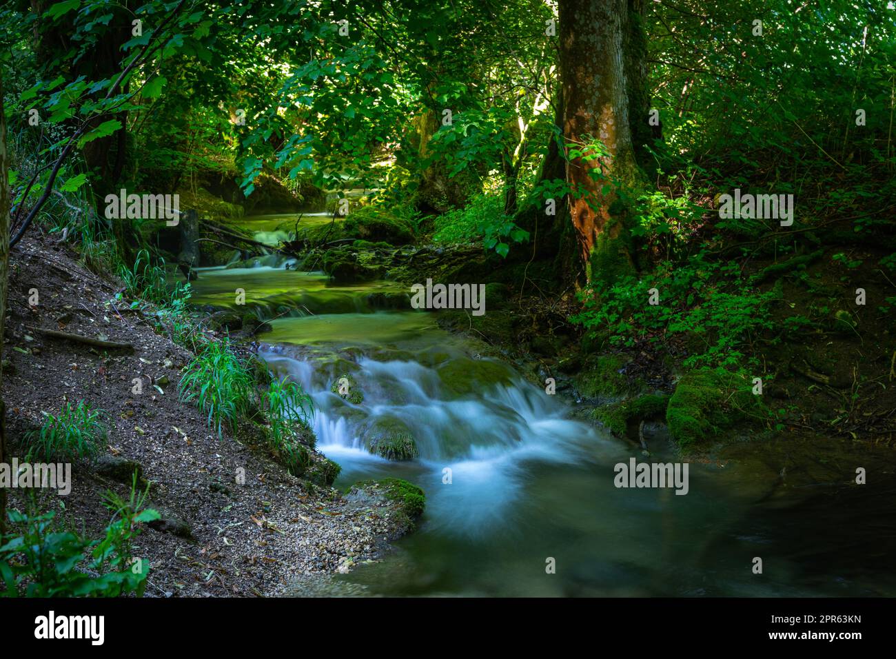 beautiful stream with current Stock Photo - Alamy