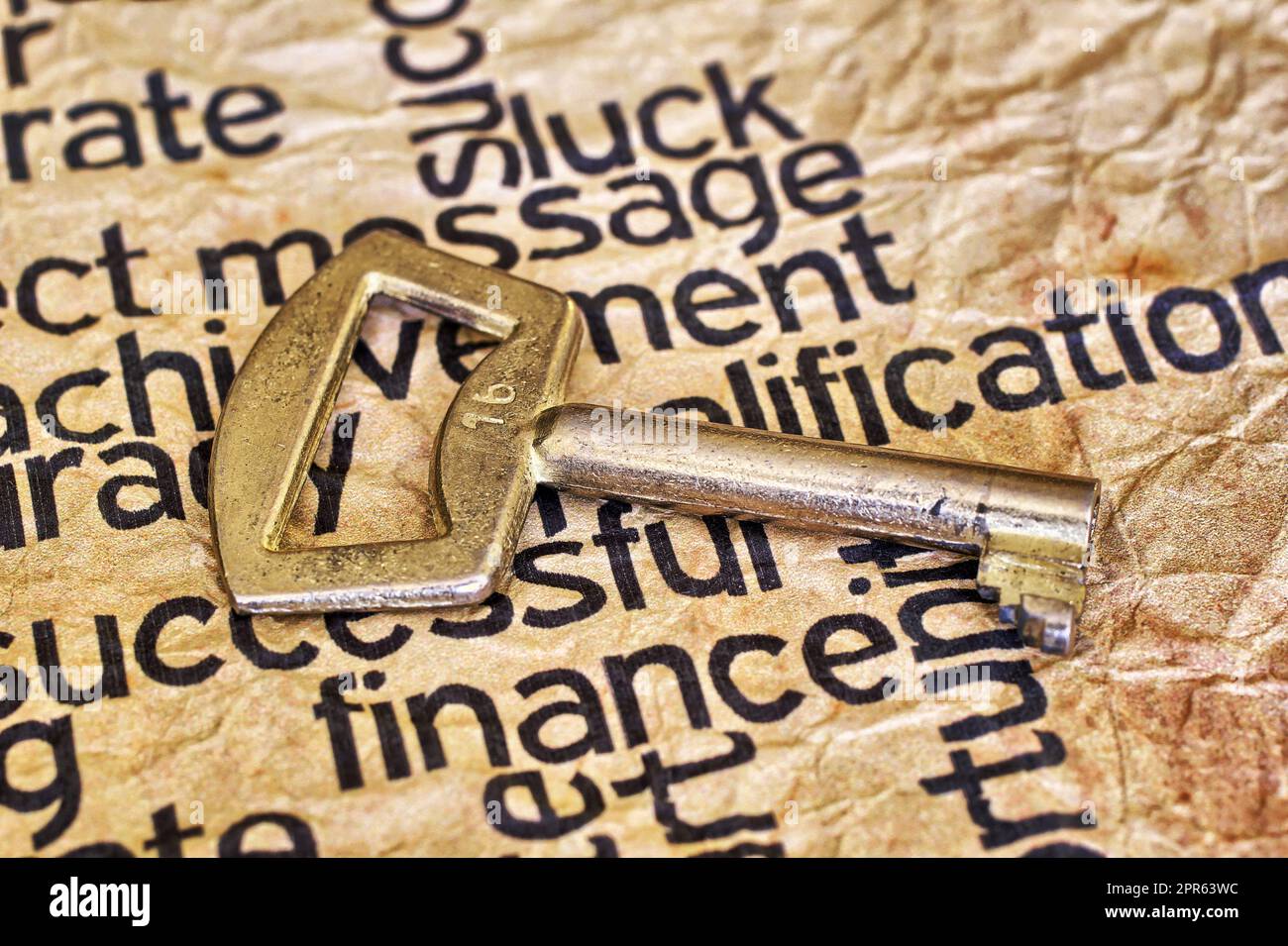 Finance and golden key Stock Photo - Alamy