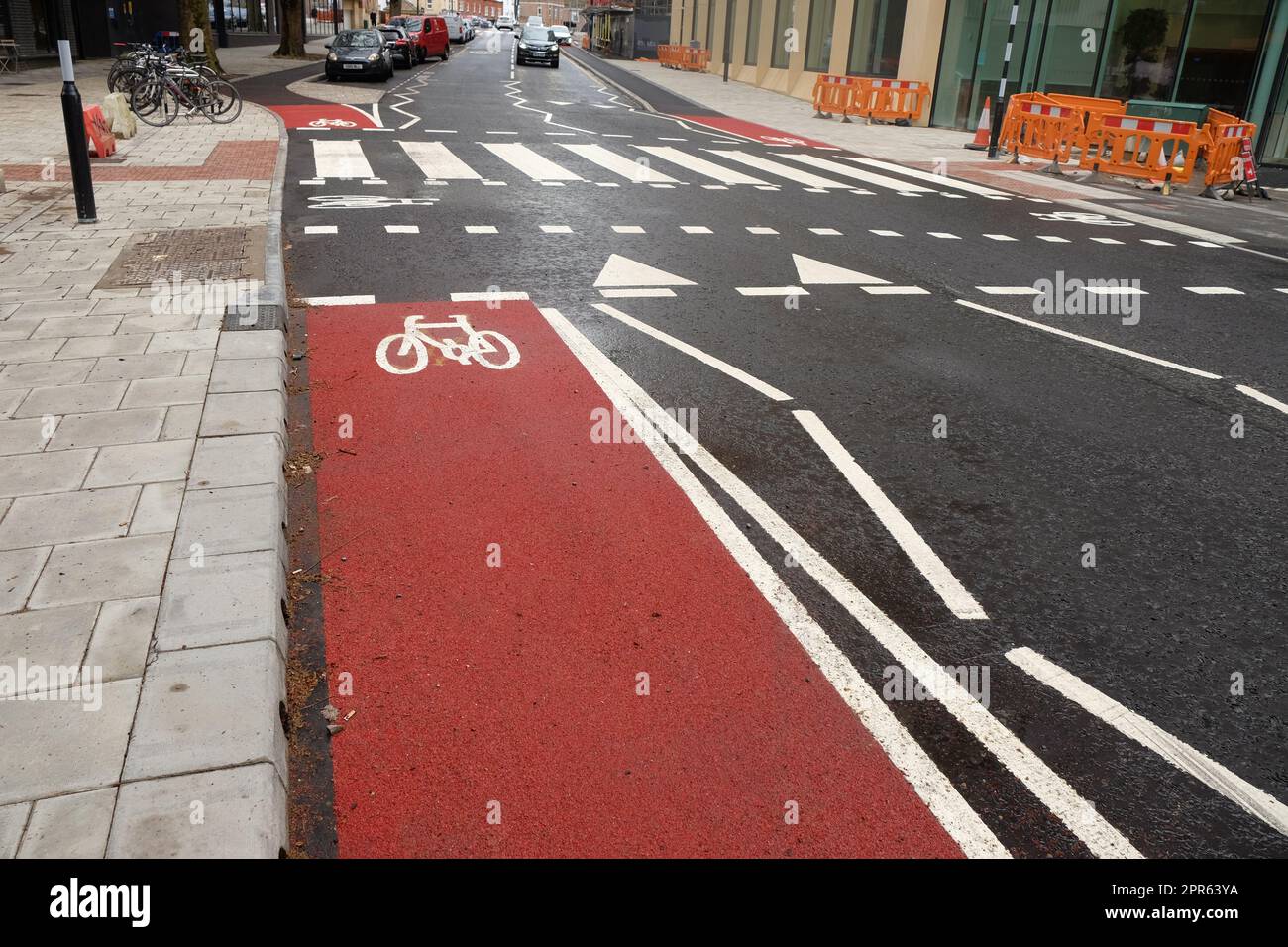 April 2023 - Newly installed traffic management and cycle lanes Bristol ...