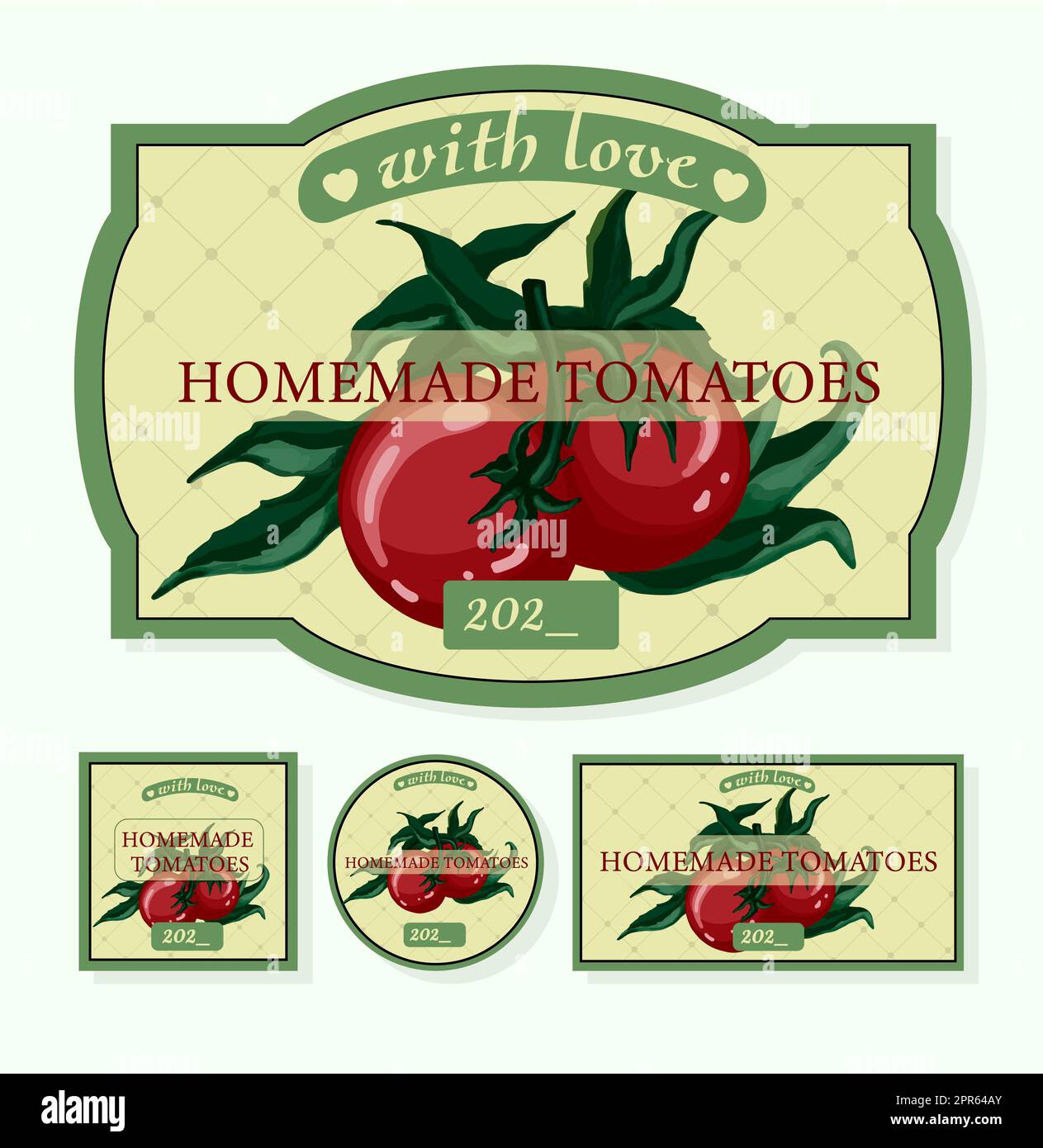 HOMEMADE TOMATOES LABELS. Sticker for homemade tomatoes in a jar ...