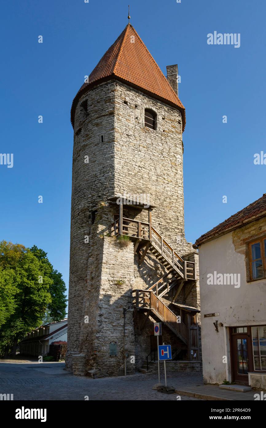 Plate tower in Tallinn, Estonia Stock Photo - Alamy