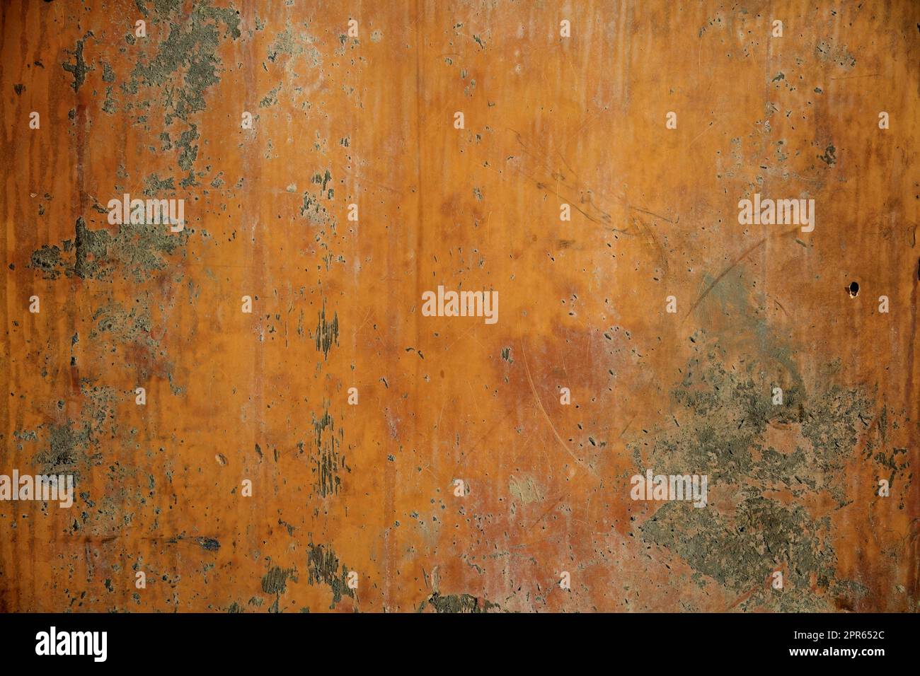 orange wood background concrete forming stain dirty old damaged texture ...