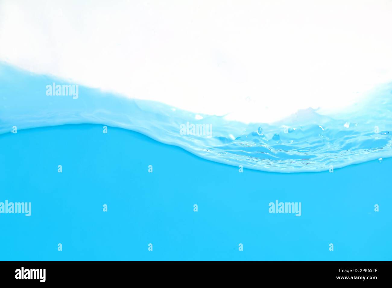 Water splash. Aqua flowing in waves and bubbles . on white background ...