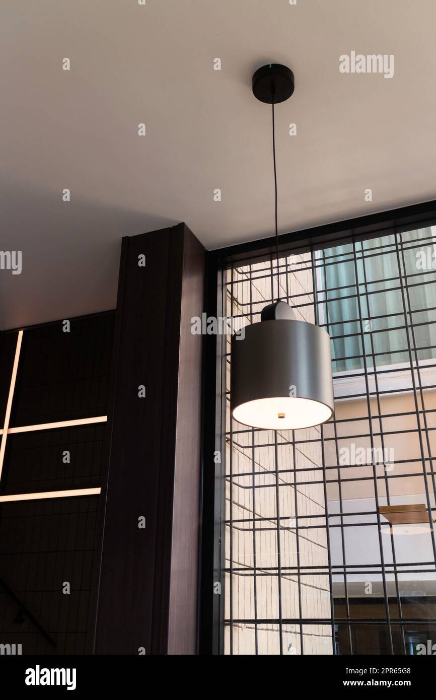 Loft style coffee shop interior decoration Stock Photo - Alamy