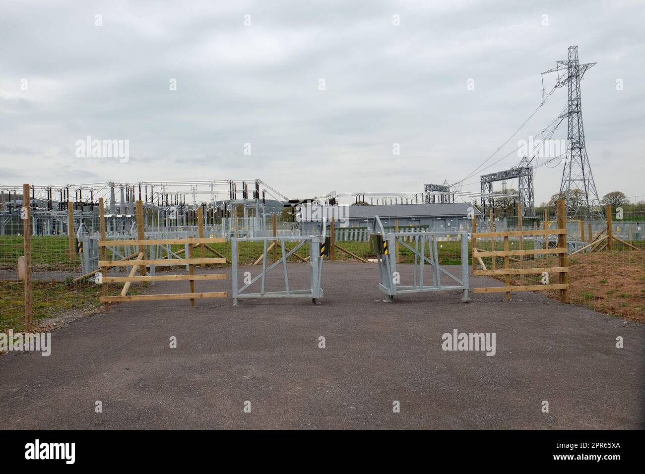 April 2023 - Gate at the entrance the National Cycle Network route 26 ...