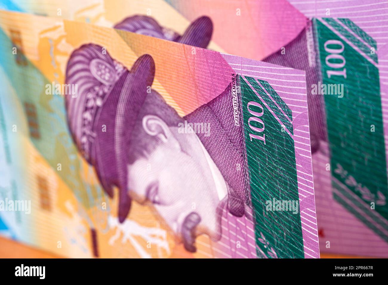 Venezuelan money - 100 Bolivares - a background Stock Photo - Alamy